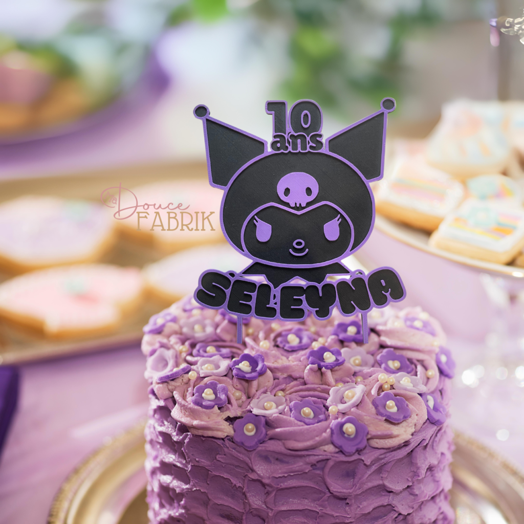 Topper cake Kuromi - Ma Douce Fabrik